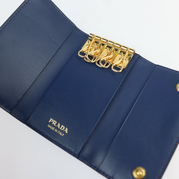 Prada | Accessories | Prada Prada Key Case Pg222 Leather Blue Series ...